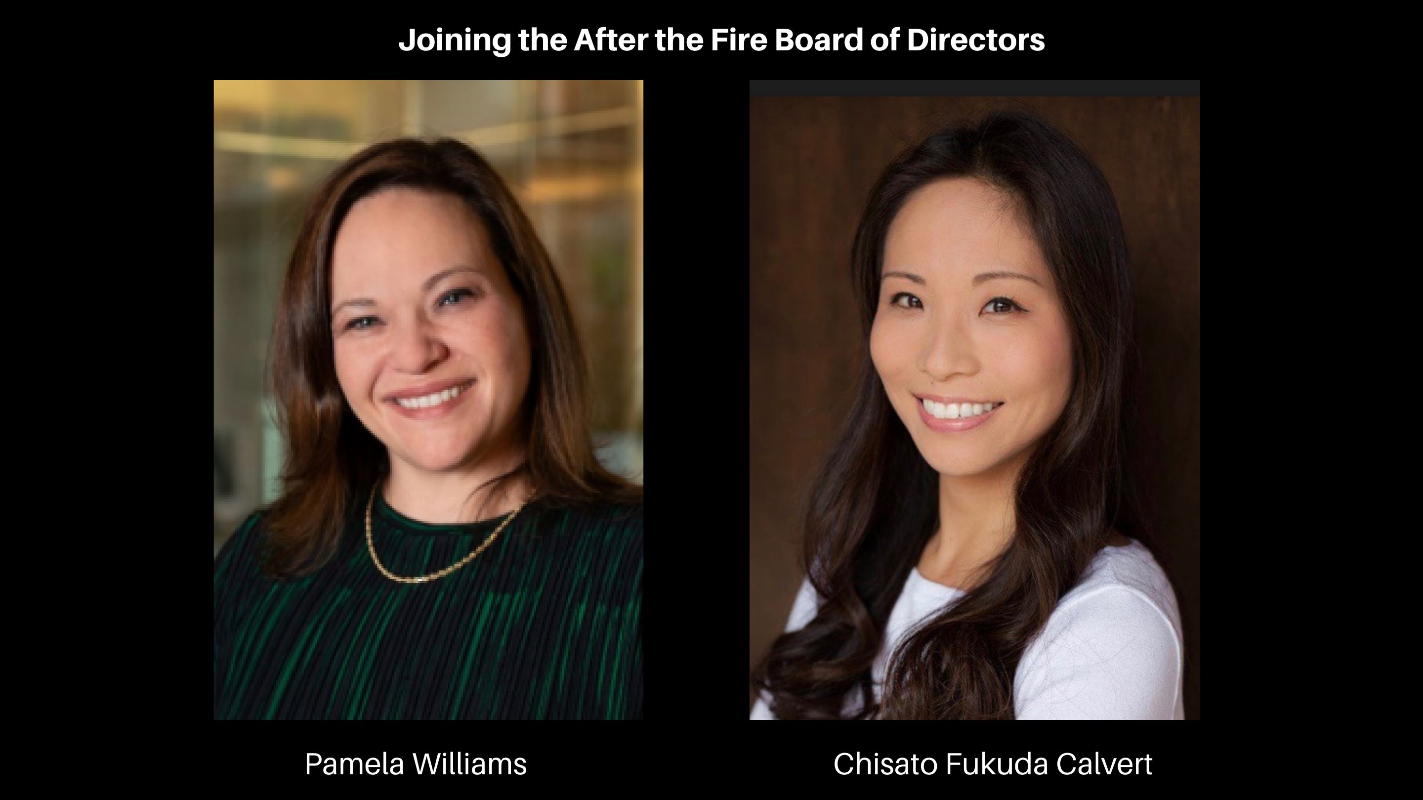 After the Fire Announces Appointment of Two New Board Members - After ...