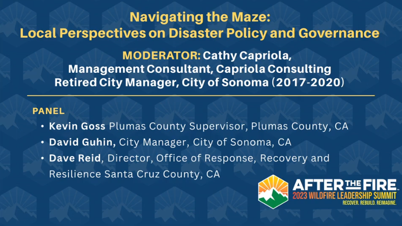 Day 2-8: Navigating the Maze: Local Perspectives on Disaster Policy and ...