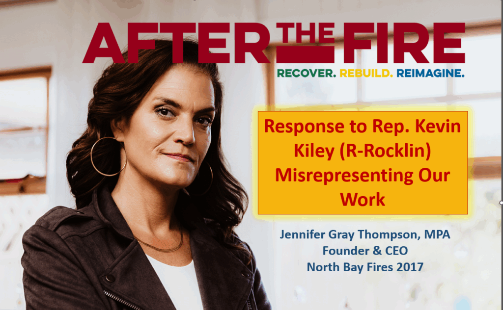 To Rep. Kevin Kiley, In Response to FireAid Letter and ...